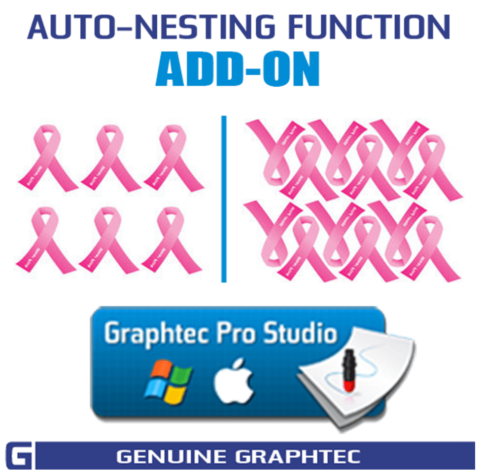 Auto Nesting Function add-on for Graphtec Pro Studio